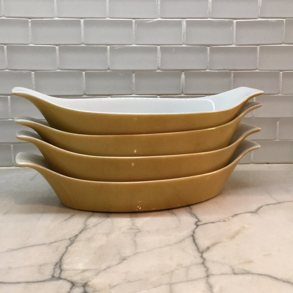 Vintage | Dining | Vintage Baking Serving Dish X4 Mid Century Retro ...